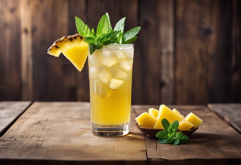 How to make Pineapple Ginger Ale Mocktail - The Candid Lifestyle