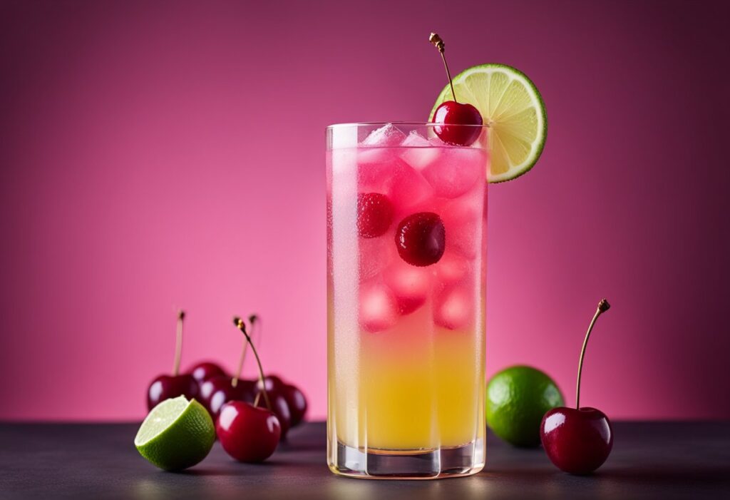 How to make Cherry Limeade Mocktail - The Candid Lifestyle